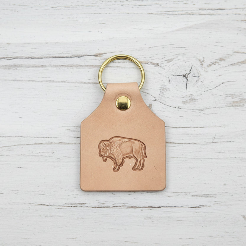 Cow Tag Keychain – Hoofbeat Designs Leather Co.