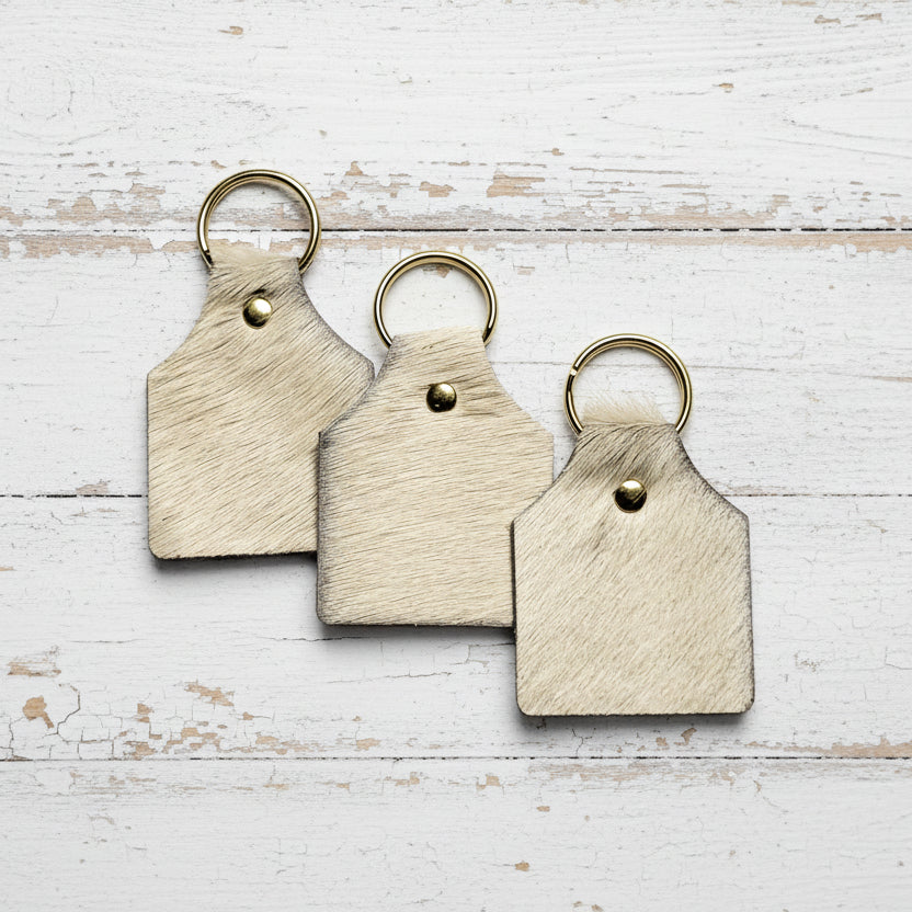 Cow Tag Keychain – Hoofbeat Designs Leather Co.
